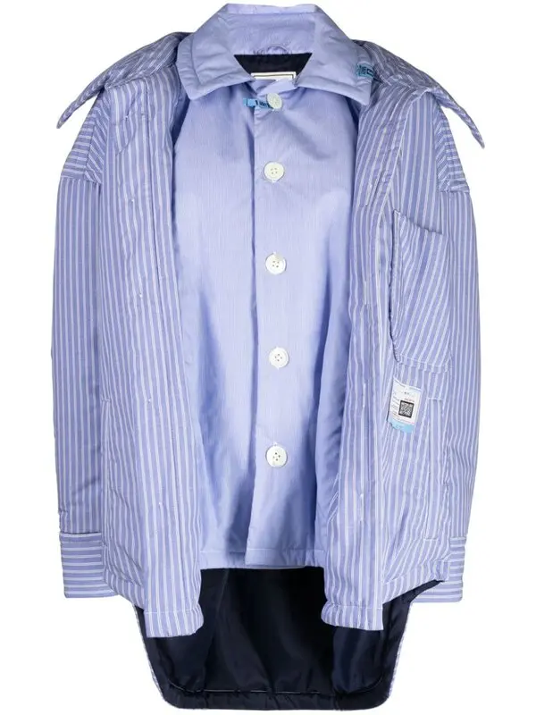 Mihara Yasuhiro Layered Padded Shirt Jacket