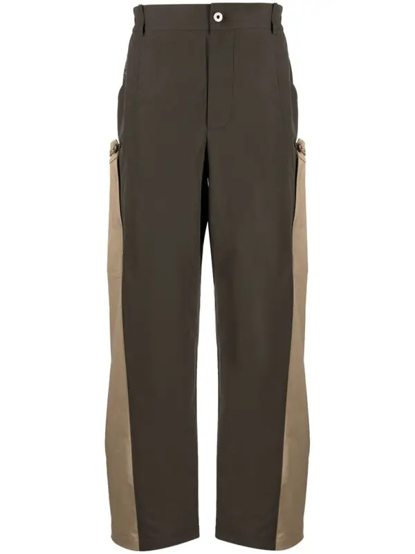 FENG CHEN WANG Two-tone Straight-leg Trousers