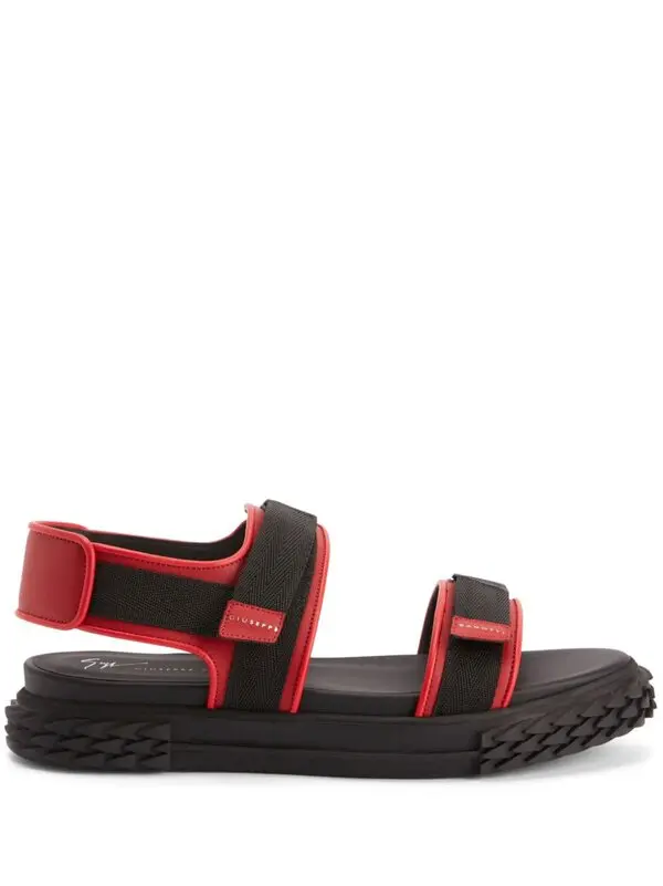 GIUSEPPE ZANOTTI Frankie Double-strap Sandals - Red