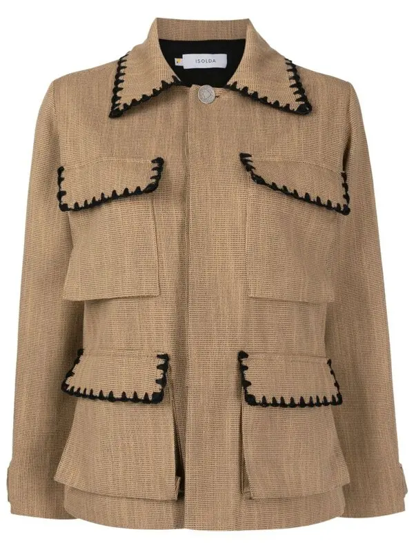 Isolda Lupa Stitched-edge Jacket