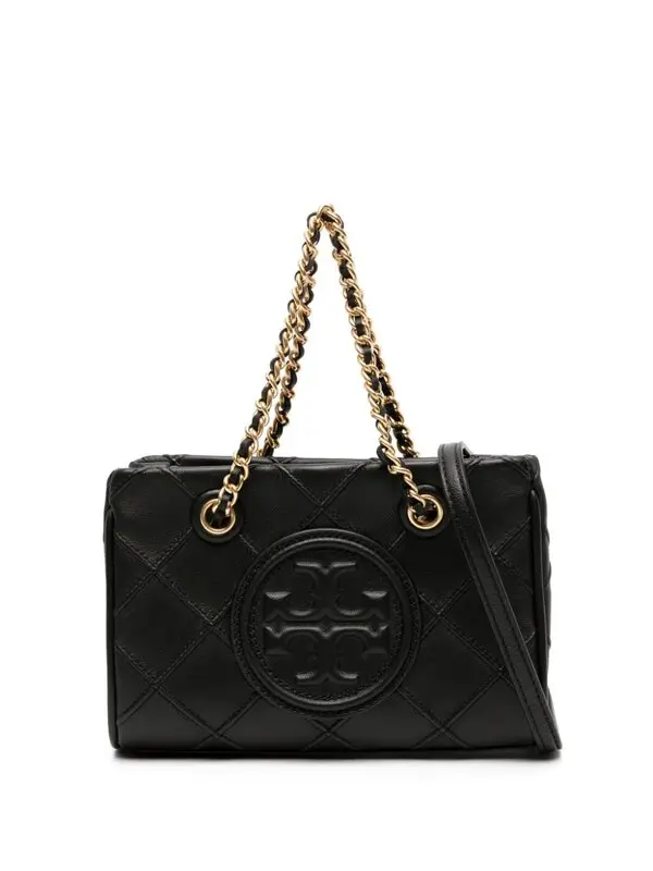 Tory Burch Fleming Quilted Tote - Black