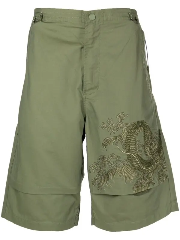 MAHARISHI Graphic-print Bermuda Shorts