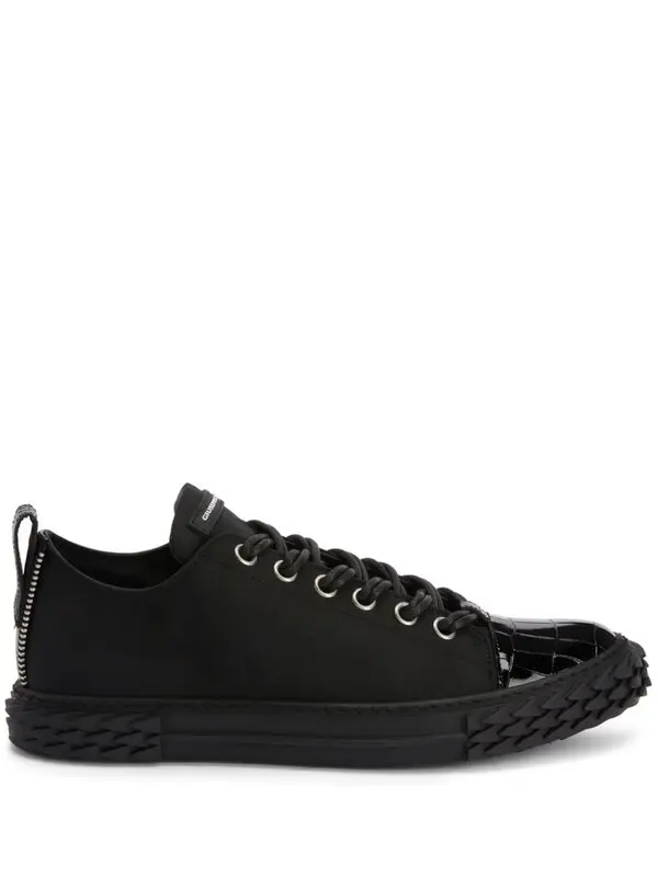 GIUSEPPE ZANOTTI Blabber Leather Sneakers - Black