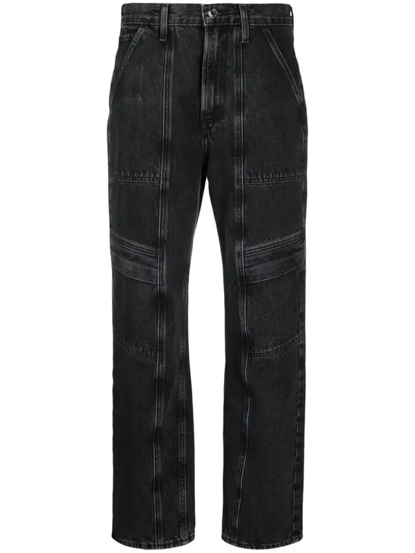 AGOLDE Cooper Cargo Straight Jeans - Black