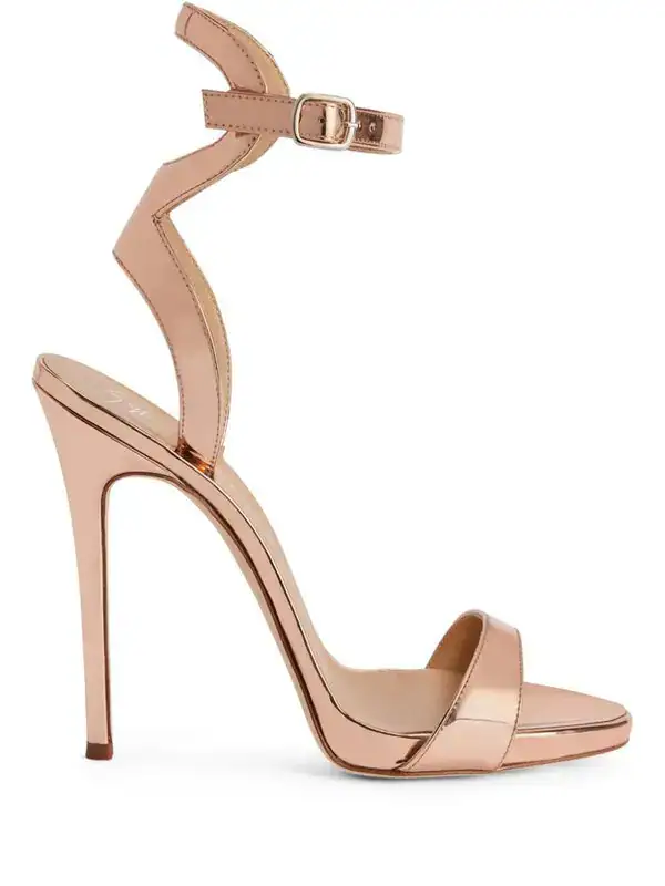 Giuseppe Zanotti Gwyneth 120mm Metallic Sandals In Pink 60% Off