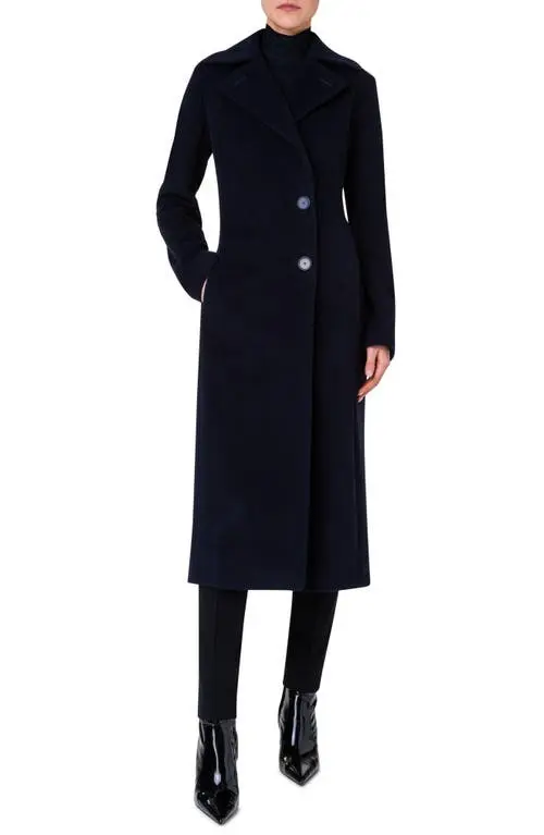 Akris Belted Wool-blend Coat