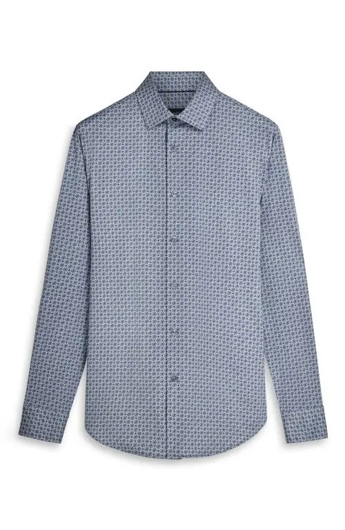 Bugatchi James Ooohcotton® Mandala Print Button-up Shirt - Peacock