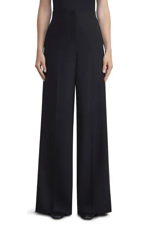 Lafayette 148 New York Thames High-waist Wool Pants - Black