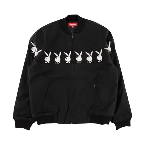 Supreme Playboy Crew Jacket - Black