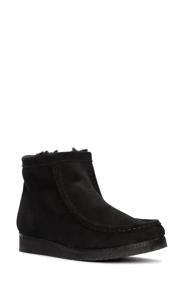 Clarks Clarks Wallabee Hi Boot - Black Wlined Sde | Editorialist