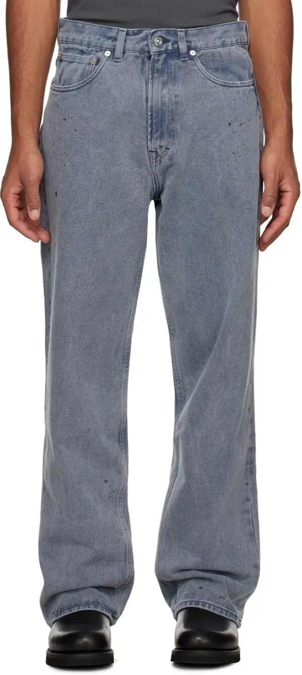 Our Legacy Blue Third Cut Jeans In Twilight Attic Wash - 30% Off  