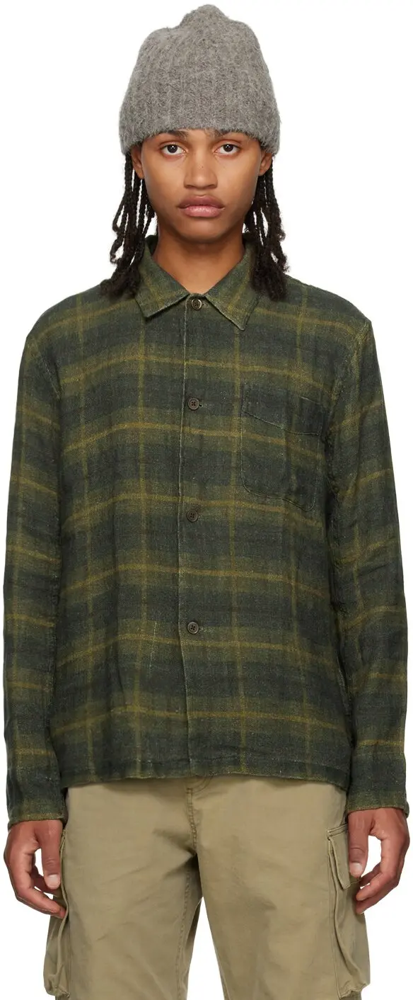 Our Legacy Green Box Shirt In Mirage Wax Check - 43% Off 