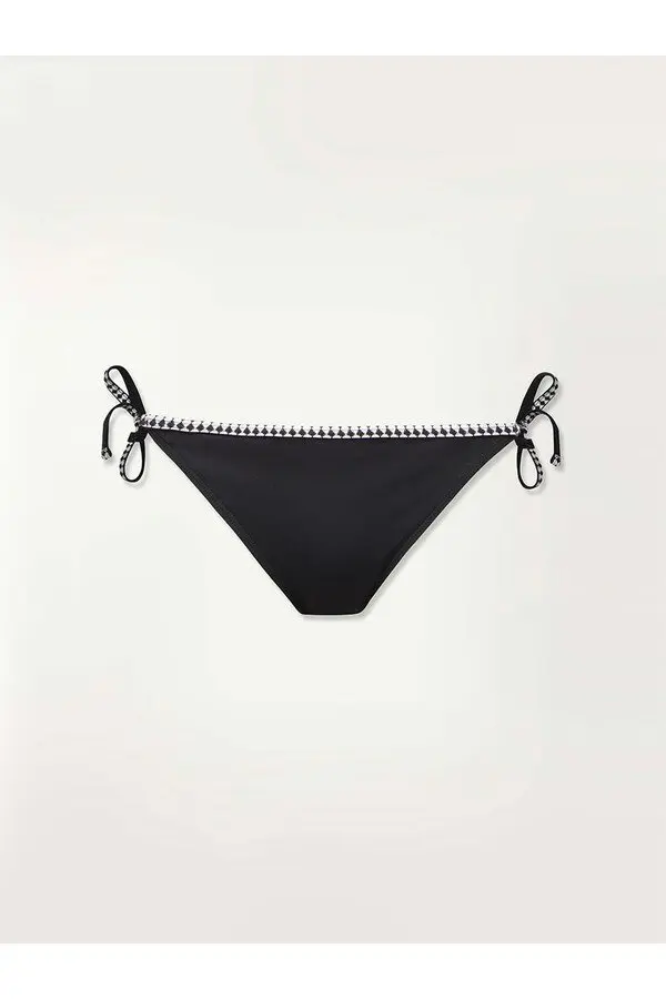 LEMLEM Lena String Bikini Bottom - Black | Editorialist