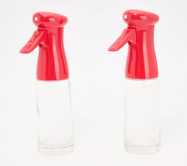 CHEFOLOGIST As Is Set Of 7oz Glass Oil Sprayers