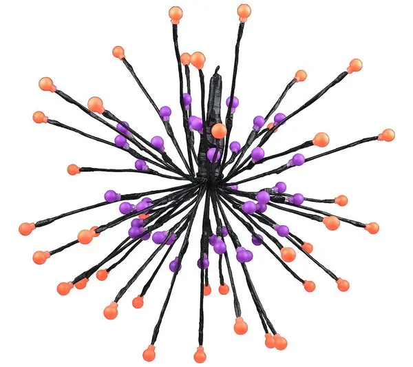 HAUNTED HILL FARM Set Of 6 Battery-operated Rad Ant Starburst