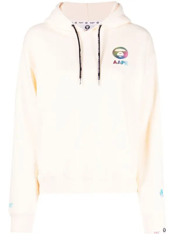AAPE BY *A BATHING APE® Logo-embossed Cotton Hoodie