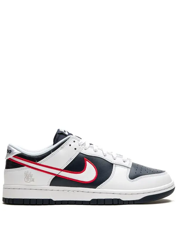 Nike Dunk Low Houston Comets Four-peat Sneakers - White