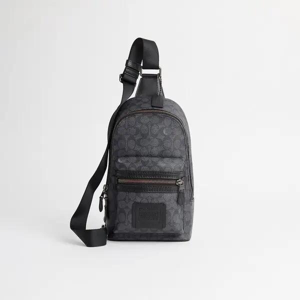 Coach Restored Academy Pack In Signature Canvas - Gunmetal/Charcoal ...