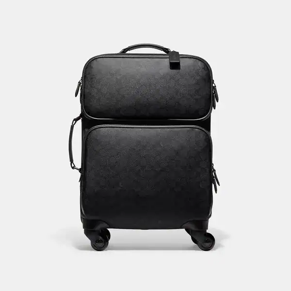 Coach Wheeled Carry On In Signature Canvas - Charcoal | Editorialist
