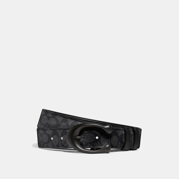 Coach Sculpted C Buckle Cut-to-fit Belt