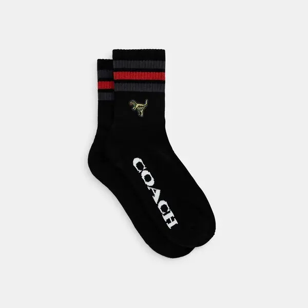 Coach Sport Quarter Crew Socks - Chalk | Editorialist