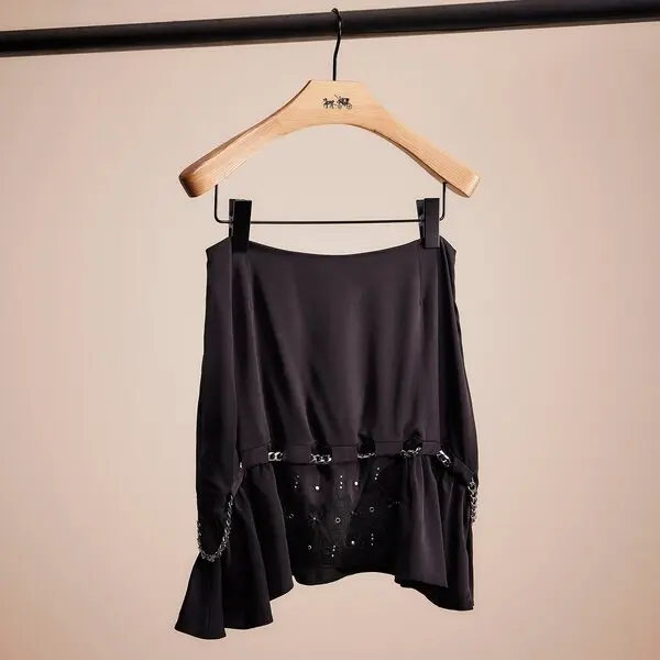 Coach Restored Short Silk Skirt