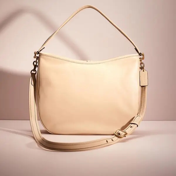 Coach Restored Soft Tabby Hobo - Brass/ivory