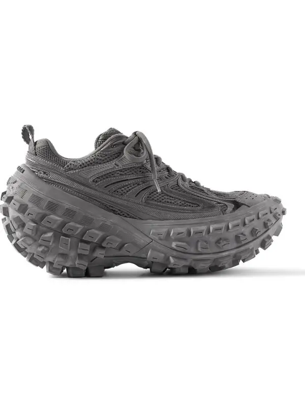 Balenciaga Bouncer Mesh And Rubber Sneakers Eu 40 - Gray 