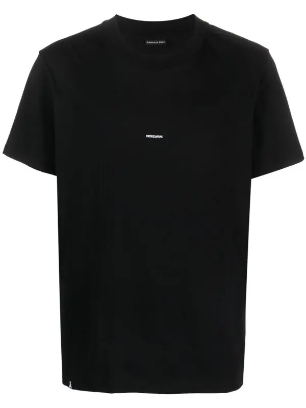 Patrizia Pepe Logo-print Cotton T-shirt - Black