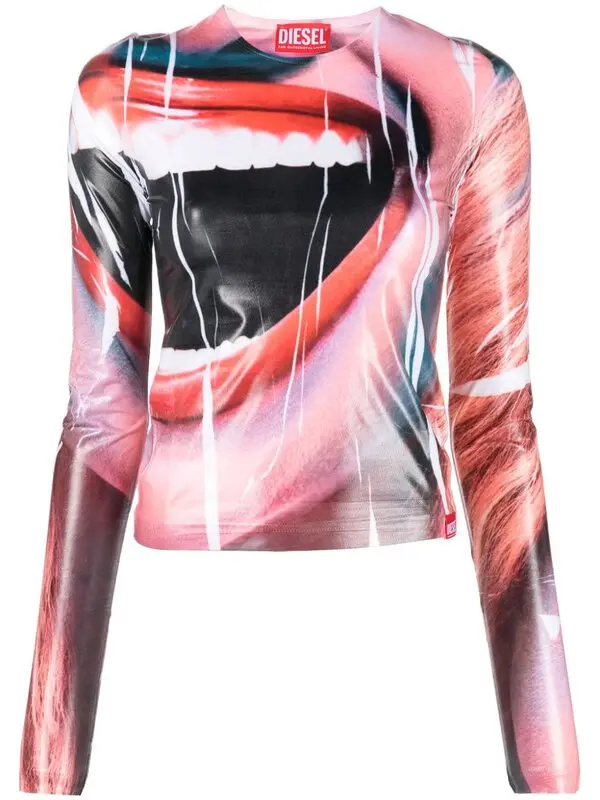 Diesel Graphic-print Stretch T-shirt