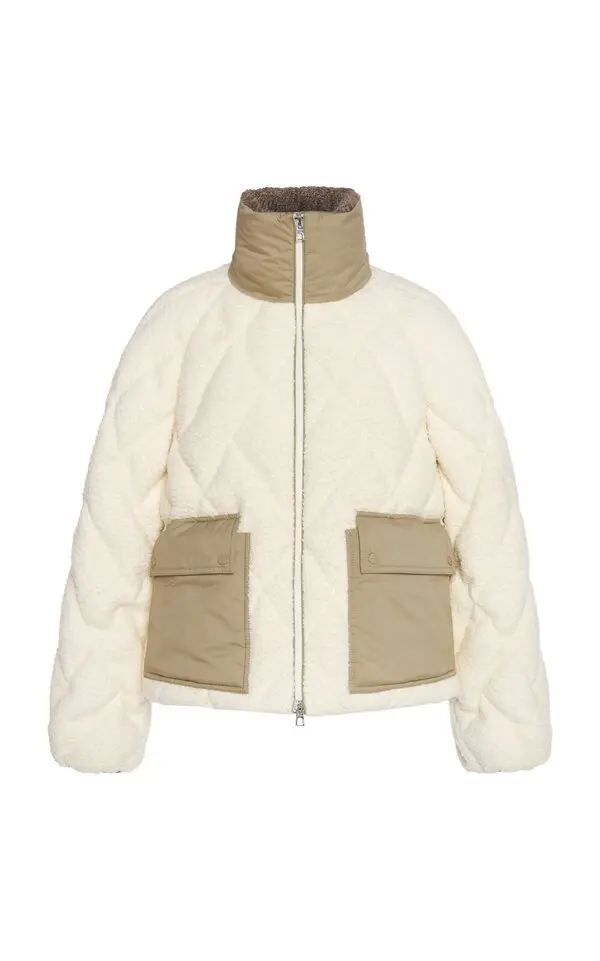 Moncler Jonquille Sherpa Jacket - Neutral
