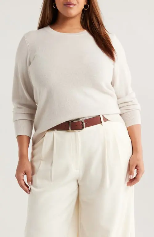 Nordstrom Crewneck Cashmere Sweater - Ivory Sand
