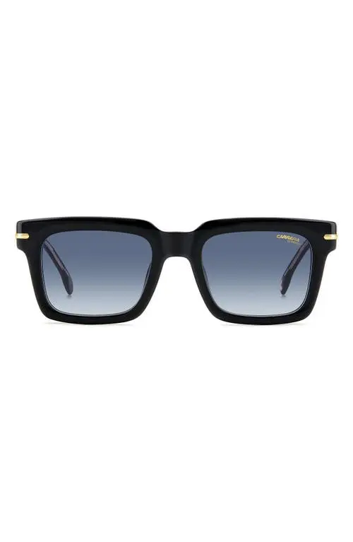 Carrera Eyewear 52mm Rectangular Sunglasses - Str Black/blue Shaded