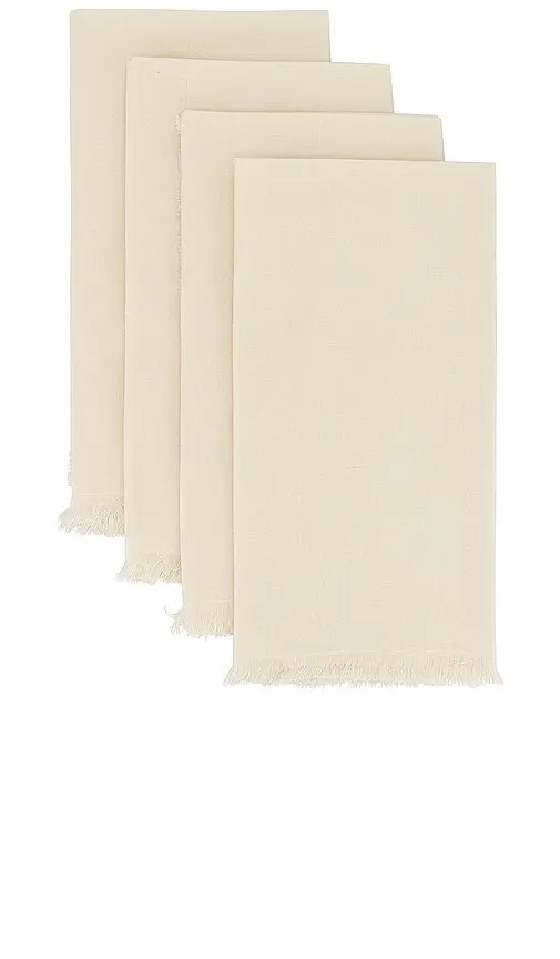 HAWKINS NEW YORK Essential Dinner Napkins Set Of 4 - Ivory