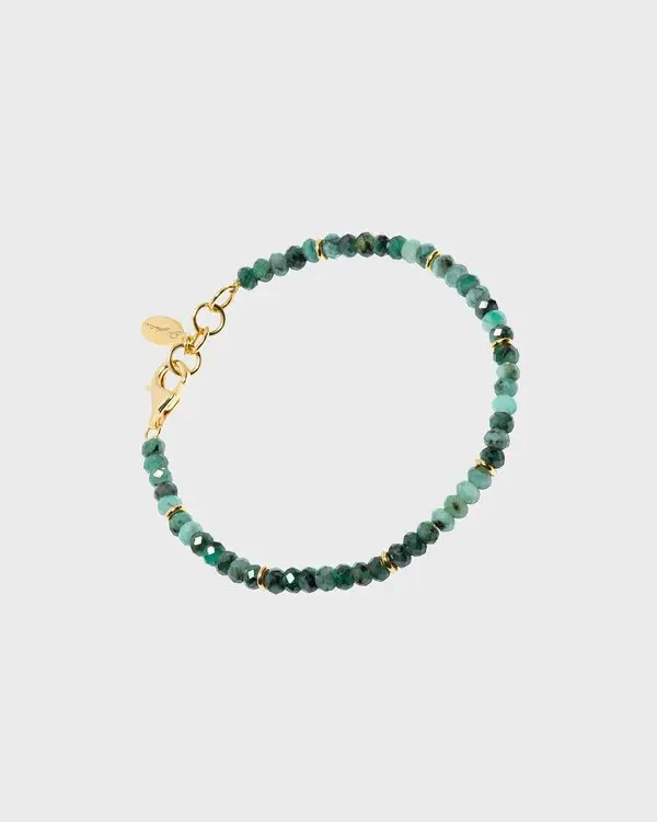 JAN LESLIE Beaded Bracelet - Emerald