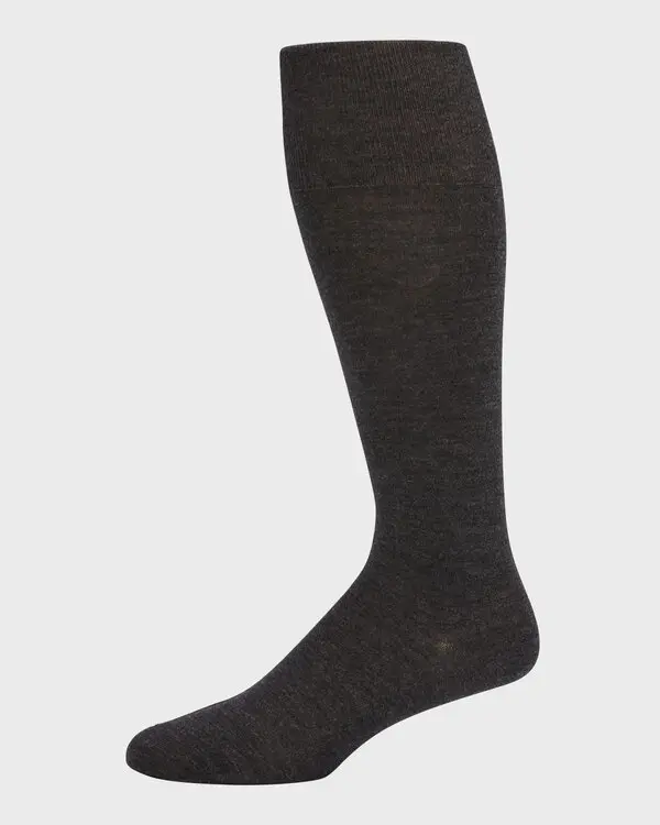BRESCIANI Knit Over-calf Socks - Gray Pattern