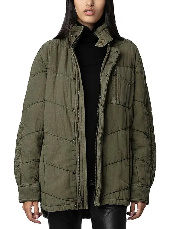Zadig&Voltaire Kalice Cotton Twill Jacket - Cypres