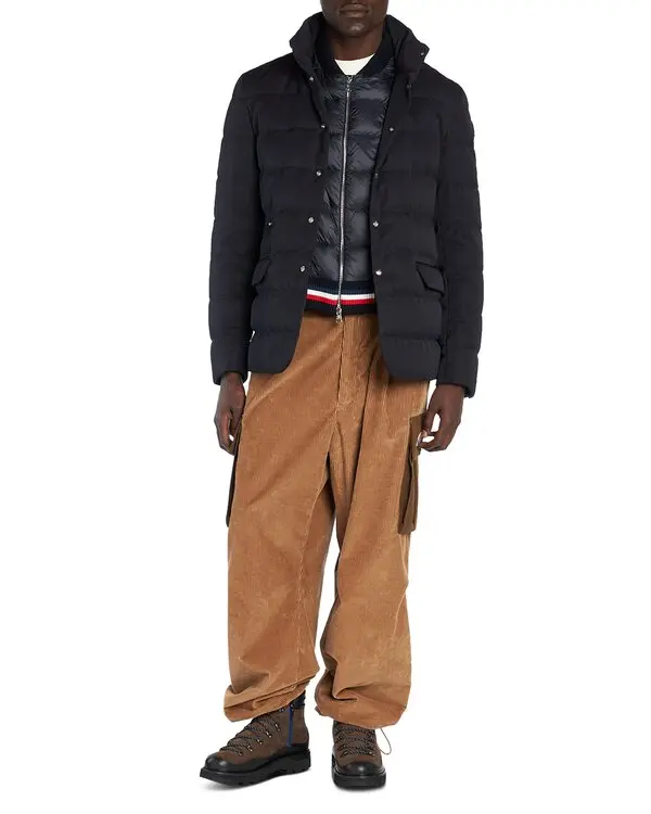 Moncler Bess Down Blazer Jacket - Navy