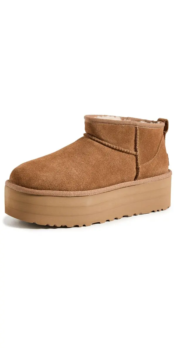 UGG Classic Ultra Mini Platform Boots - Chestnut