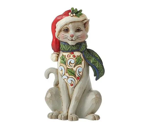 JIM SHORE Mini Christmas Cat