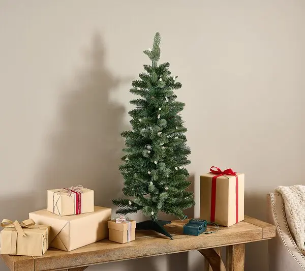 BETHLEHEM LIGHTS As Is 36' Overlit Stake Tree W/ 3-in-1 Leds