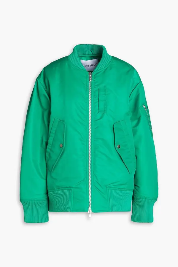 STAND STUDIO Jumbo Shell Bomber Jacket - Jade