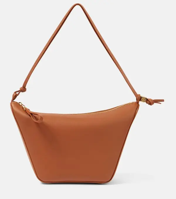 Loewe Hammock Mini Leather Shoulder Bag - Brown