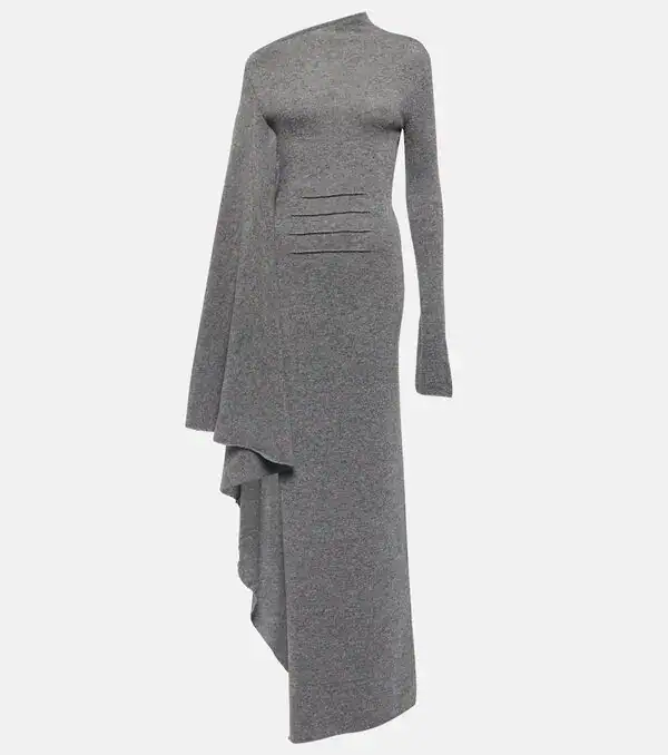 long sleeve brown knit dress Karlie Rib Knit Sweater Dress - Brown main image 1