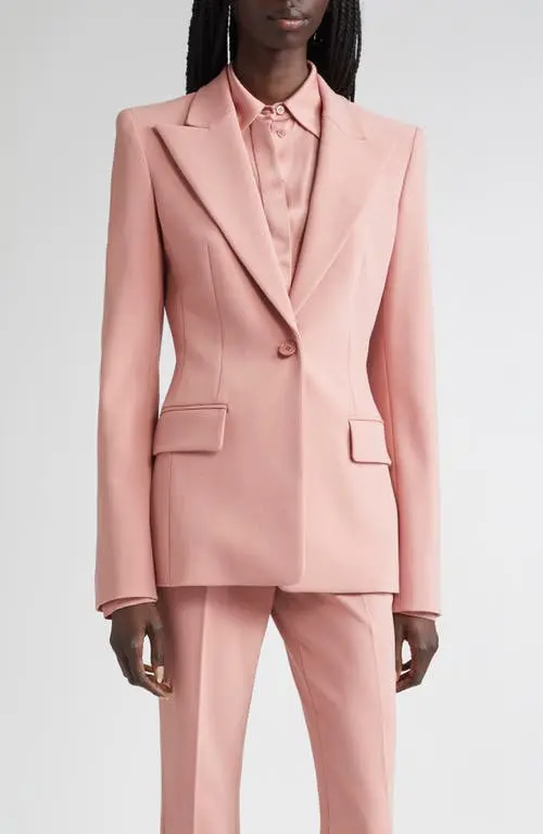 Michael Kors Georgina Virgin Wool-blend Blazer - Rosette