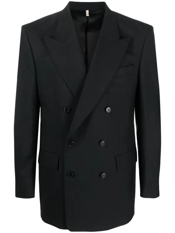 SUNFLOWER Double-breasted Wool Blazer