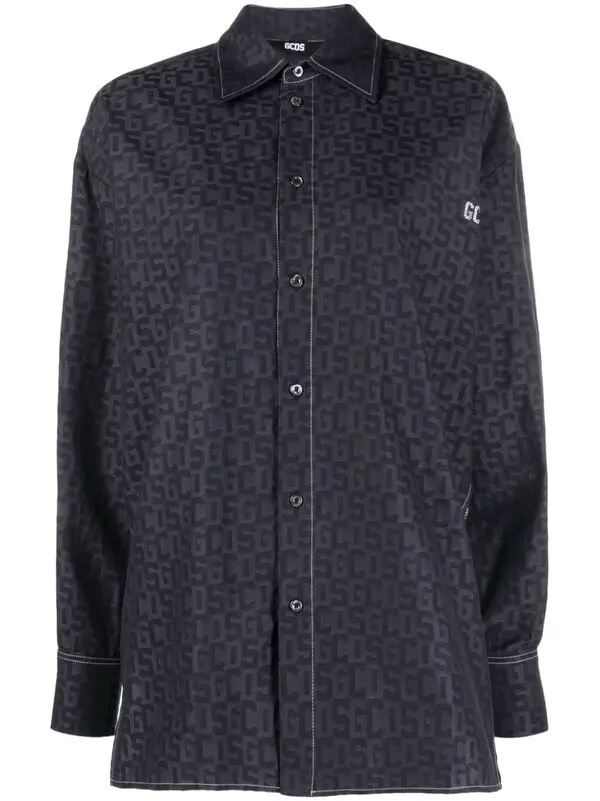 Gcds Logo-print Cotton Shirt