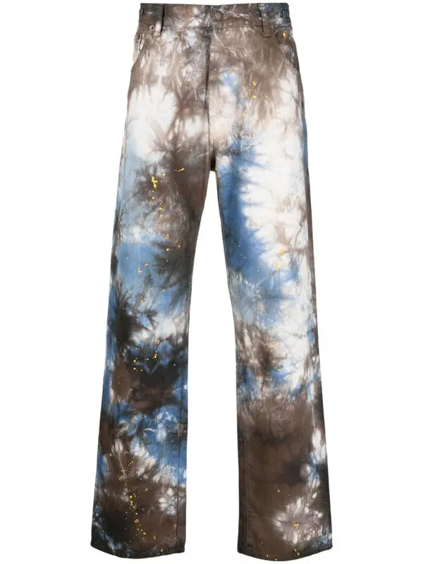 DARKPARK Abstract-pattern Straight-leg Jeans