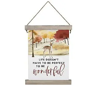 SINCERE SURROUNDINGS 27.5 Perfect Wonderful Hanging Canvas