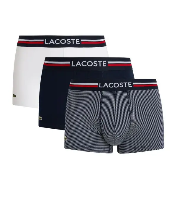 Lacoste Stretch-cotton Iconic Trunks - Multi | Editorialist